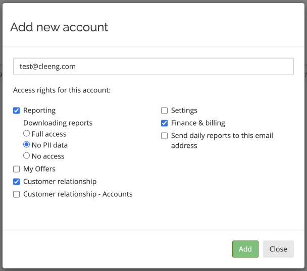 Managing admin accounts and permissions – Help Center