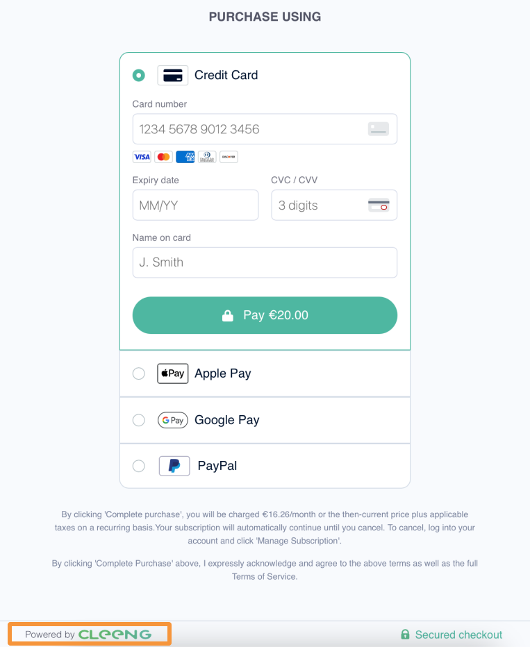 Cleeng's Merchant - Branding Requirements – Help Center